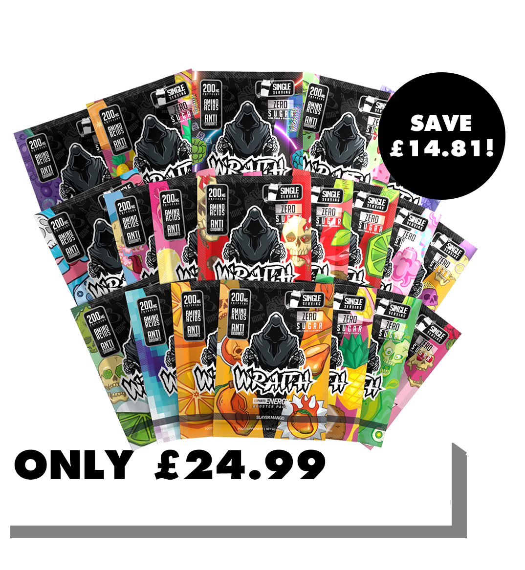 Wraith Gaming Energy Drink Formula Custom Booster Pack Bundle – Wraith ...