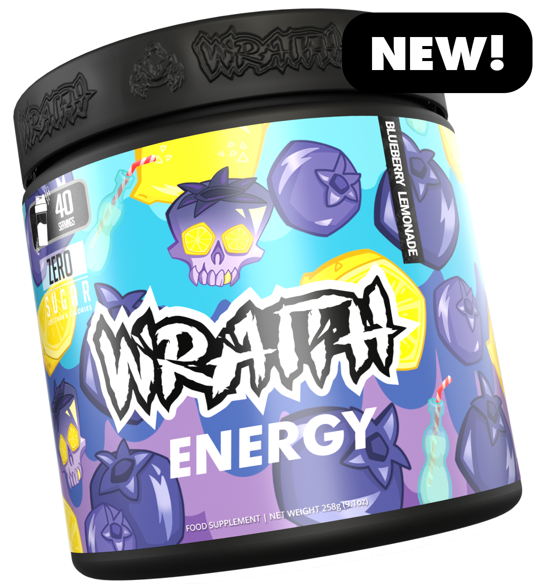 Wraith® Gaming Fuel Energy Drink Formula - Blueberry Lemonade Flavour ...