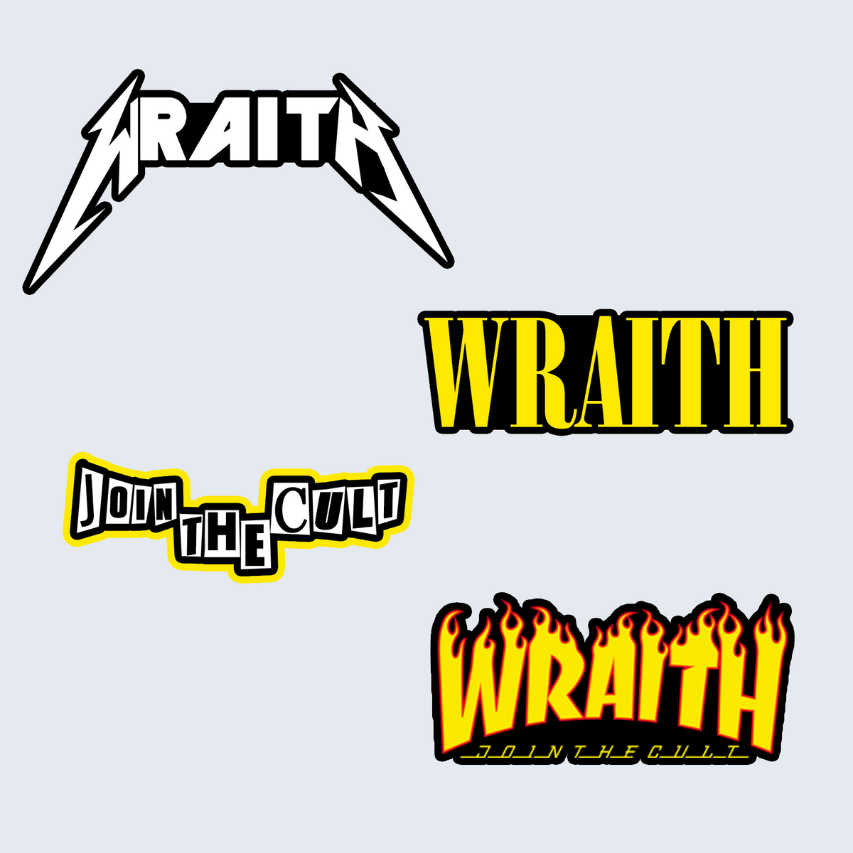 Rock N Wraith Sticker Pack – Wraith® Energy